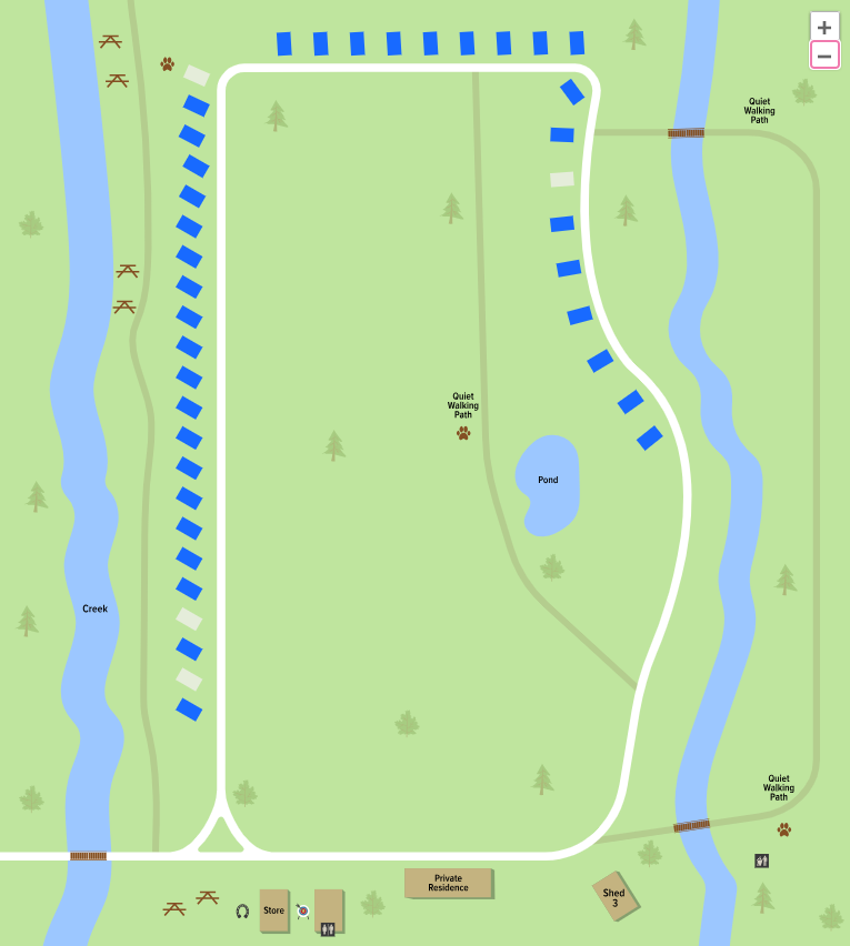 Explore Our Campground Map - Hidden Stills R.V. Campground